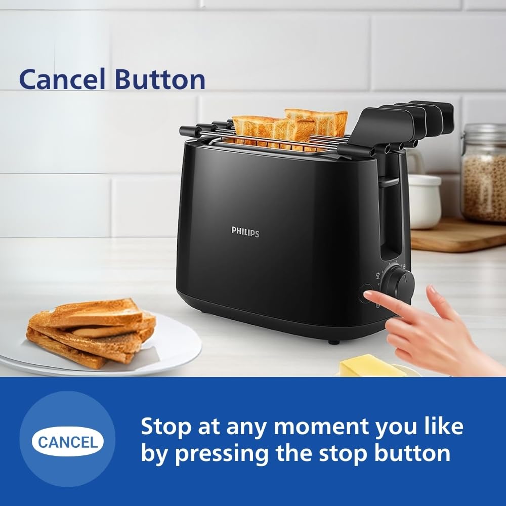 Philips Daily Collection HD2583/90 600-Watt 2 in 1 - Toaster and Sandw ...