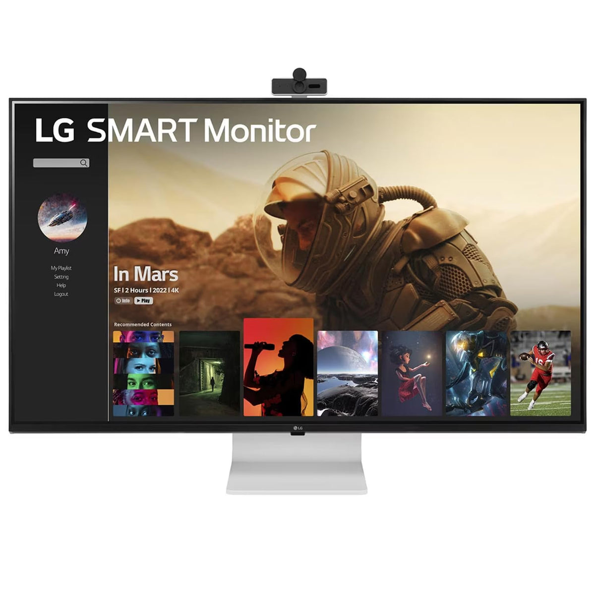 LG 43SQ700 Ultrafine Smart Monitor UHD 4K IPS Panel, Wireless Connecti ...