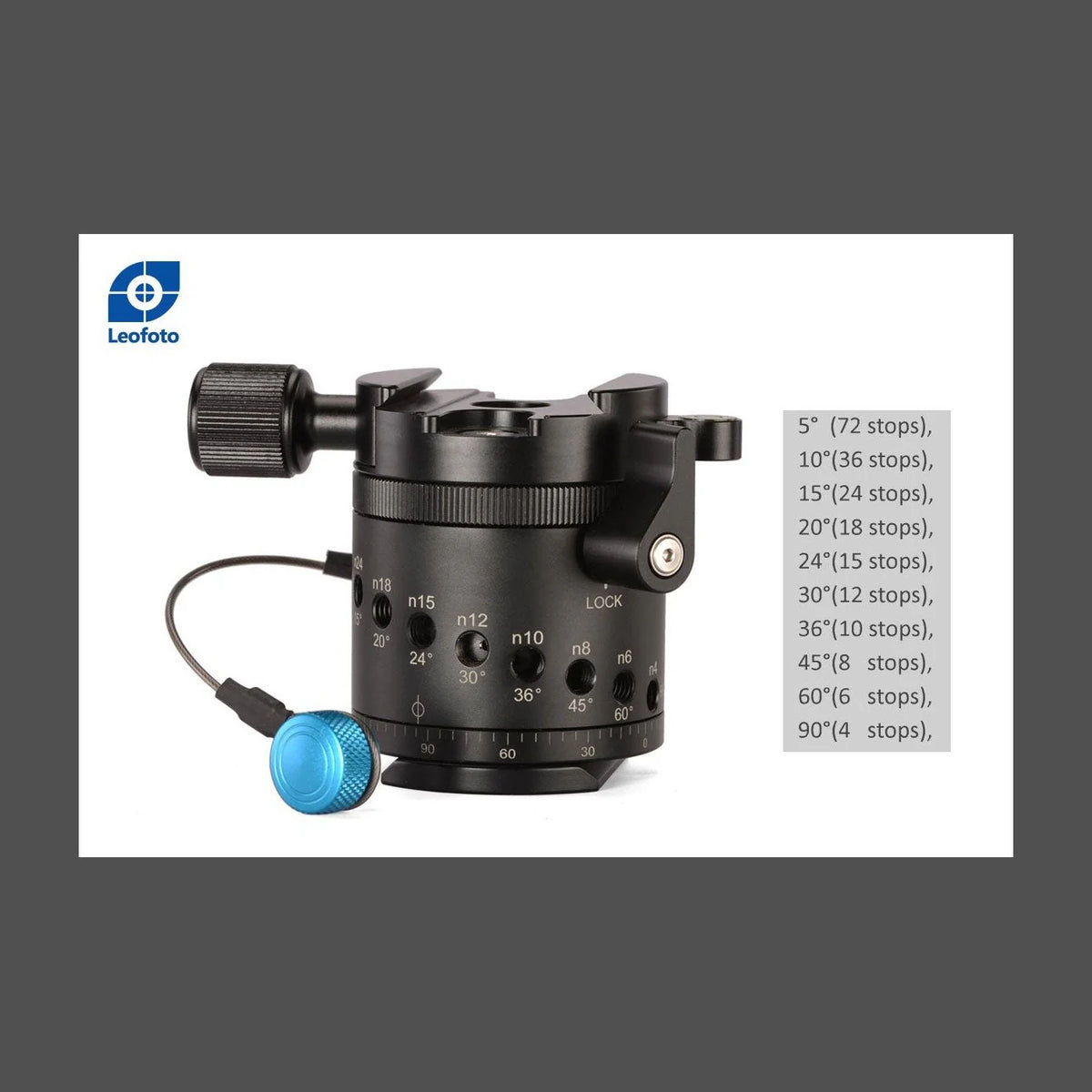 Leofoto DH-55 Kit Indexing Rotator Head Camera & Video Tripod Head ...