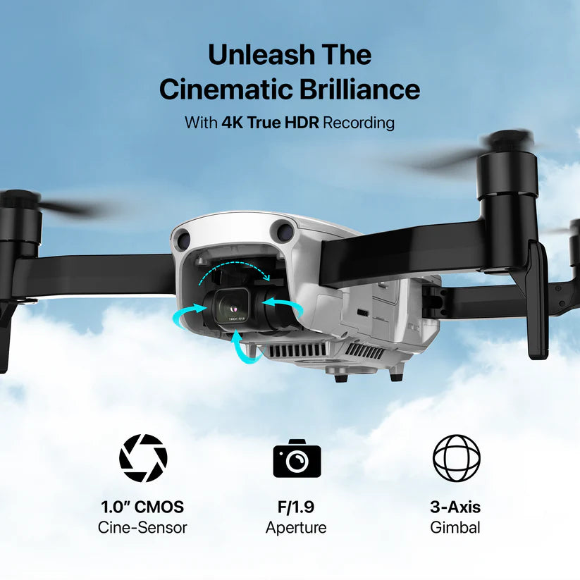 IZI Spectra Combo 4K HDR Drone, Night Vision 1 inch CMOS,22 Km Range,1 ...