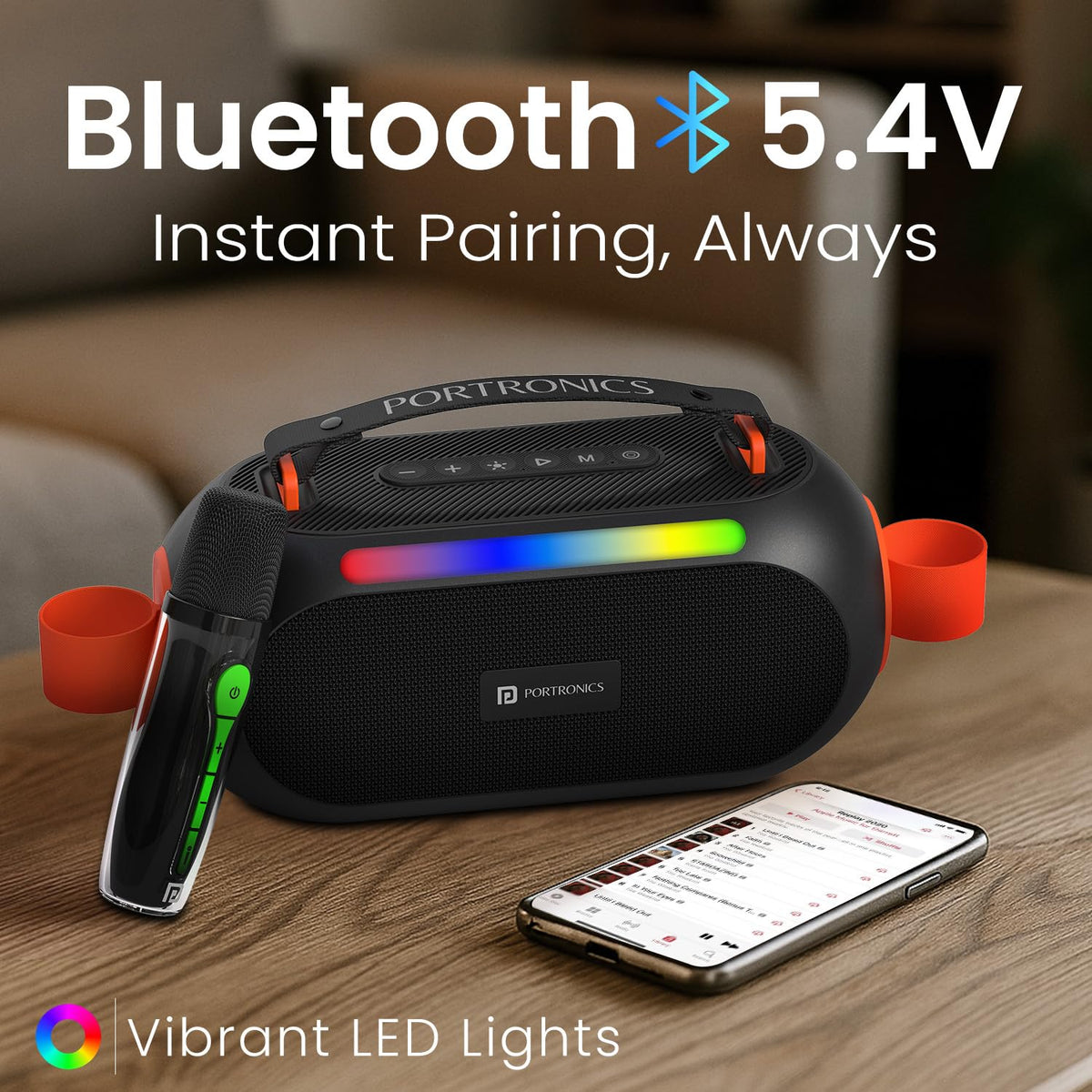 Portronics 25W Apollo 20 Wireless Bluetooth Portable Speaker with Dual ...