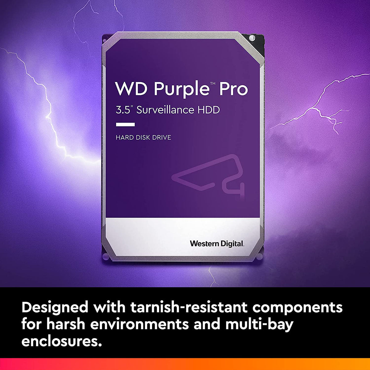 WD Purple Pro 22TB Surveillance Internal Hard Drive HDD SATA 3.5" WD22 ...