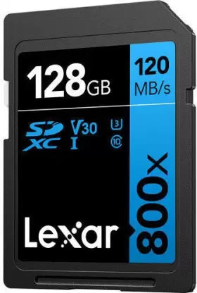 Lexar High Performance 800x 128GB SDXC UHS-I U3 SD Card For Camera LSD ...